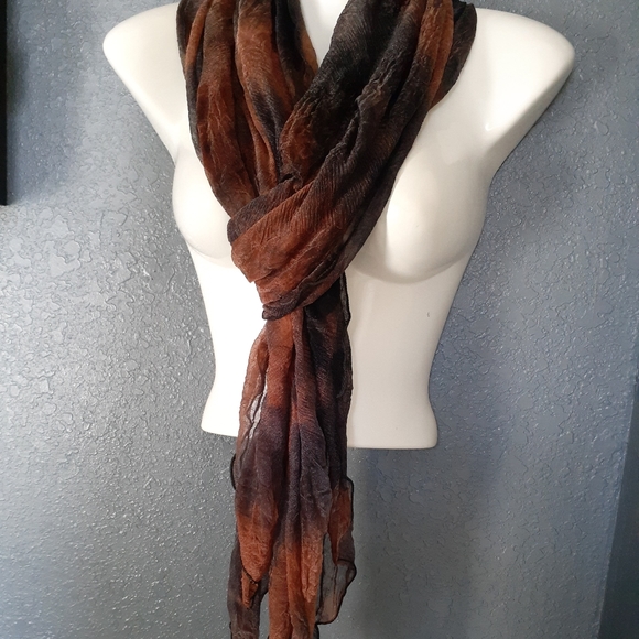 Accessories | Earth Tones Scarf Wrap Rust Brown Autumn Fall Winter ...
